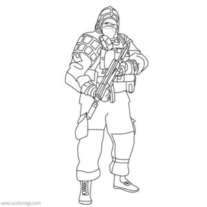 Rainbow Six Siege Coloring Pages Thatcher - XColorings.com