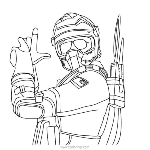 Rainbow Six Siege Coloring Pages Thatcher - XColorings.com