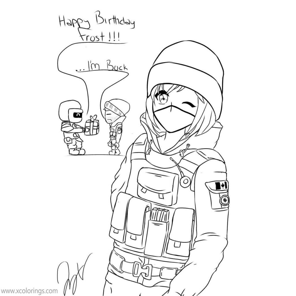 Rainbow Six Siege Coloring Pages Printable - XColorings.com