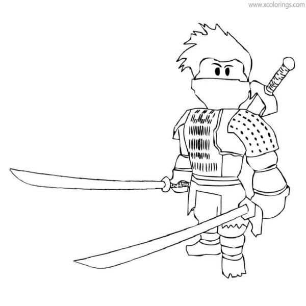 Roblox Ninja Coloring Pages Printable - XColorings.com