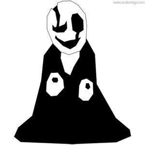 Undertale Gaster Coloring Pages - XColorings.com