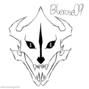 Gaster Blaster Coloring Pages by Moralde10 - XColorings.com