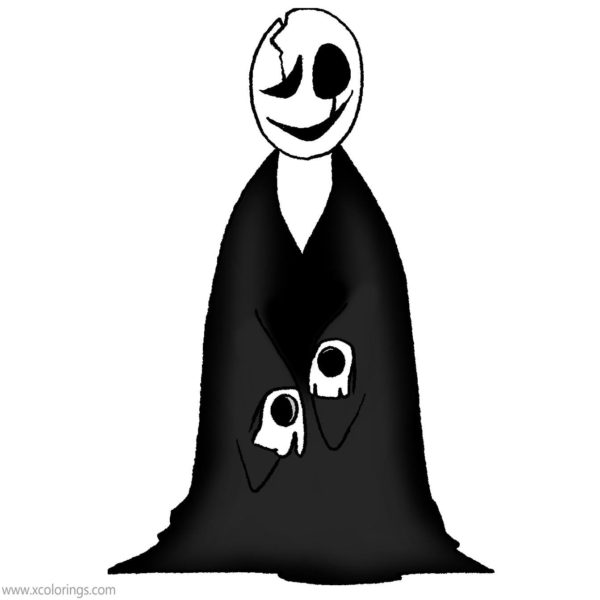 Undertale Gaster Coloring Pages - XColorings.com