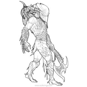 Predator Outline Coloring Pages - XColorings.com