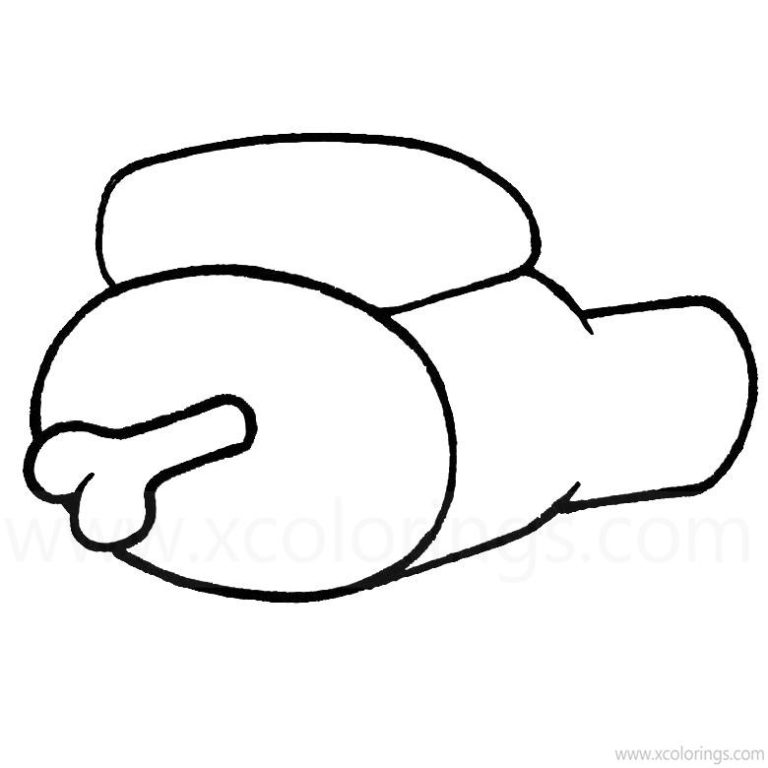 Among Us Coloring Pages Found a Dead Body - XColorings.com