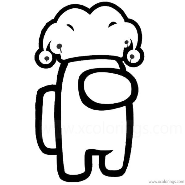 Among Us Coloring Pages Jason Mask Imposter - XColorings.com