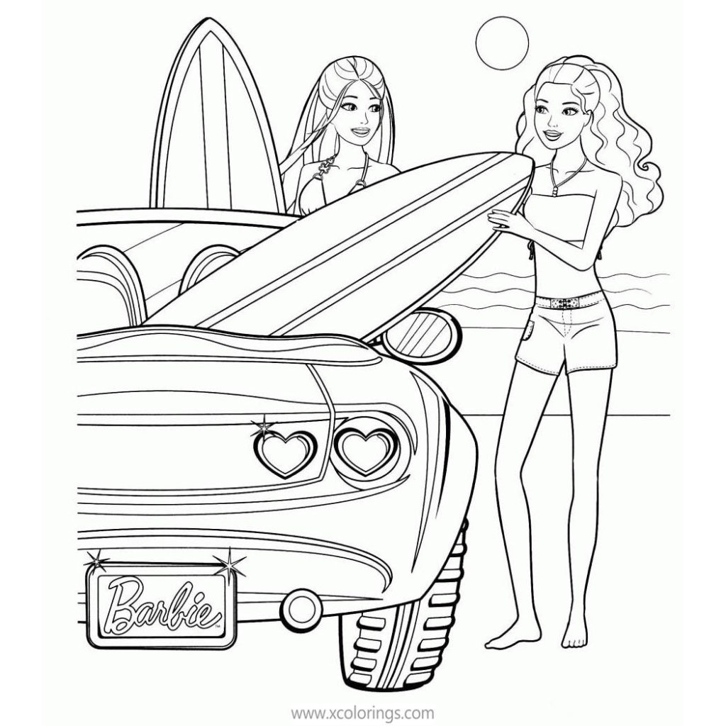 Barbie Mermaid Coloring Pages Dreamfish - XColorings.com