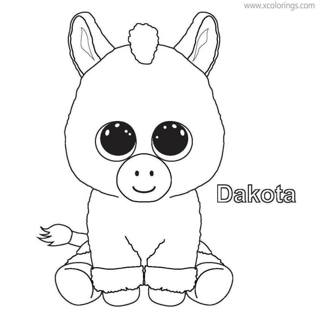 Beanie Boos Coloring Pages Leona Leopard - XColorings.com