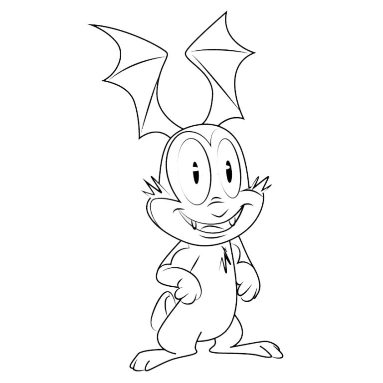 Bunnicula Coloring Pages Outline - XColorings.com