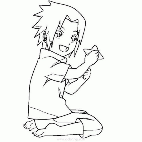 Face Of Naruto And Sasuke - XColorings.com