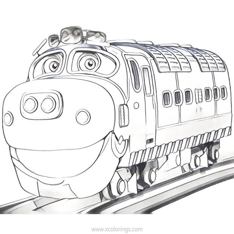 Chuggington Coloring Pages Flying Train - XColorings.com