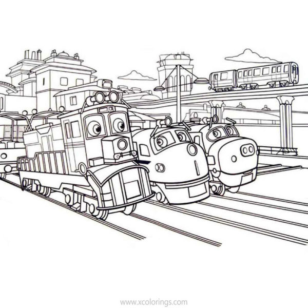 Chuggington Coloring Pages Frostini - XColorings.com