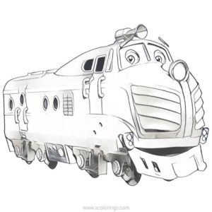 Chuggington Coloring Pages Flying Train - XColorings.com
