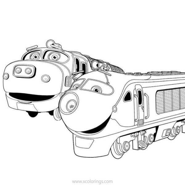 Chuggington Coloring Pages Brewster the British Hybrid Diesel ...
