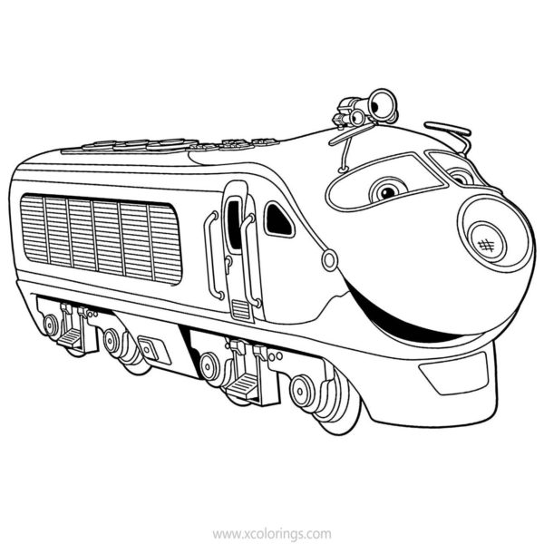 Chuggington Coloring Pages Speedy Steam Locomotive - XColorings.com