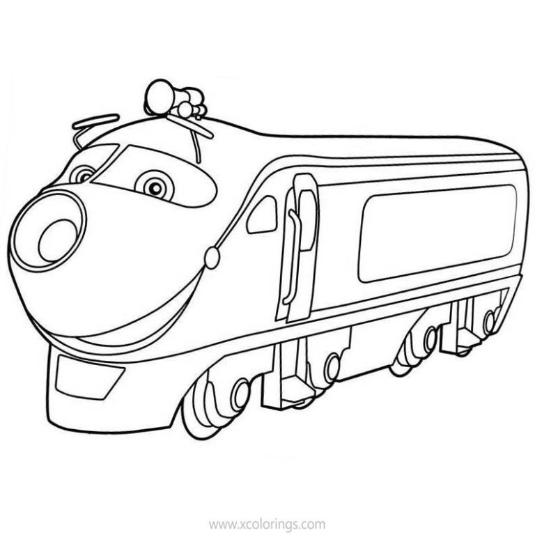 Chuggington Coloring Pages Koko the Japanese Electric Engine ...