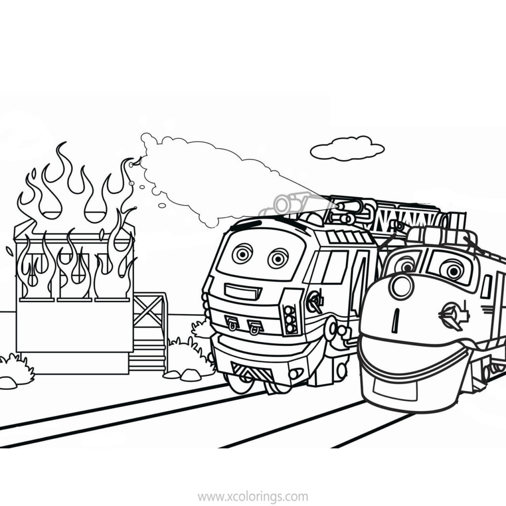 Chuggington Coloring Pages Speedy Steam Locomotive - XColorings.com
