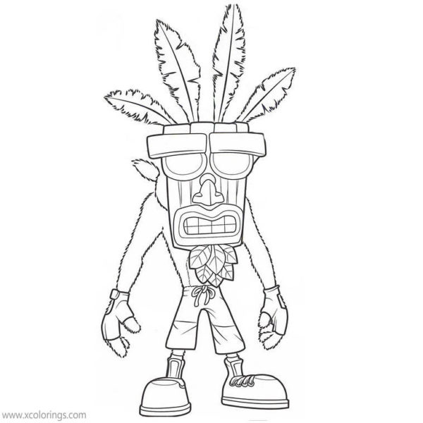 Crash Bandicoot Coloring Pages Dr Neo Cortex - XColorings.com