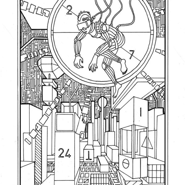 Cyberpunk Coloring Pages IEC Dragoon - XColorings.com