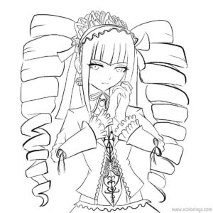Mikan Tsumiki from Danganronpa Coloring Pages - XColorings.com