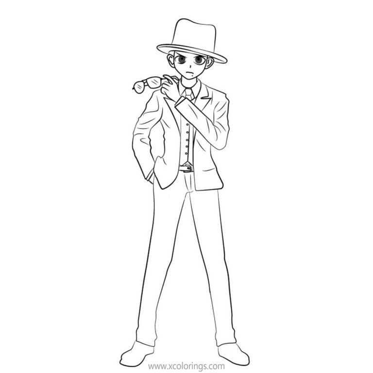 Danganronpa Coloring Pages Junko Enoshima and Monokuma - XColorings.com
