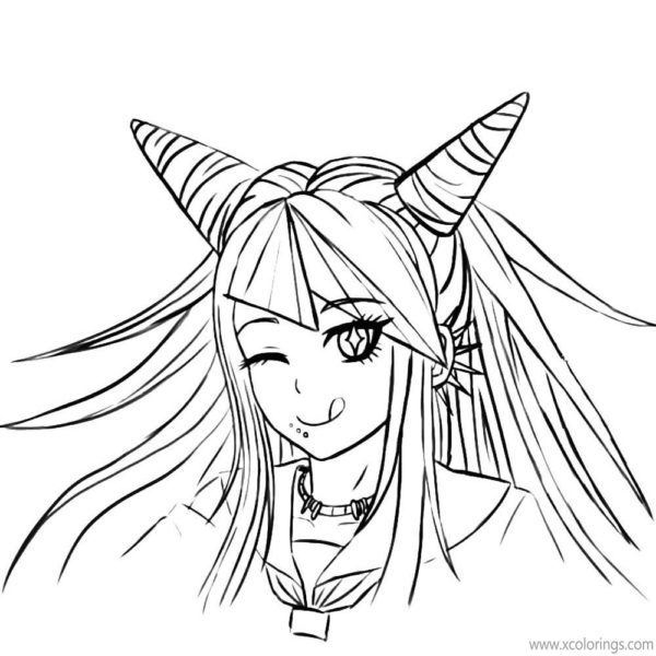 Mikan Tsumiki from Danganronpa Coloring Pages - XColorings.com