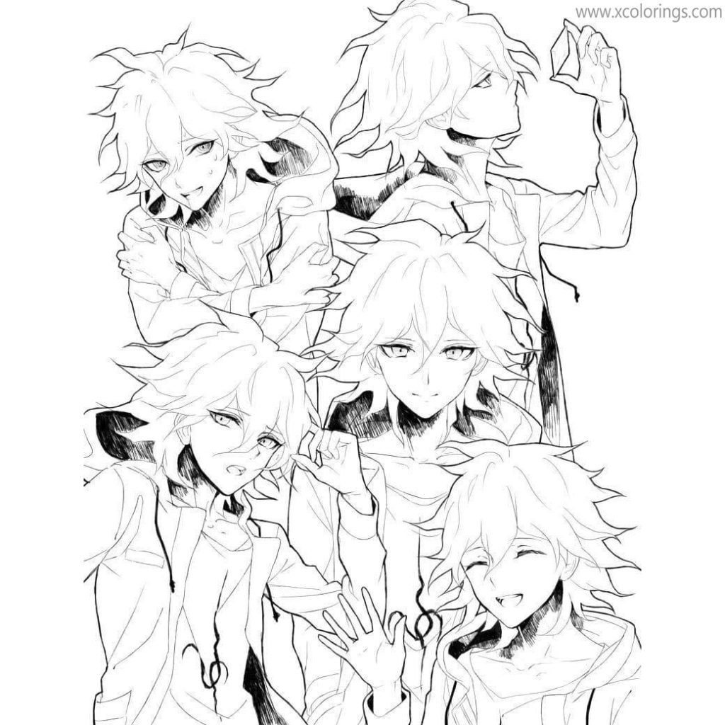 Danganronpa Monokuma Coloring Pages by Zoro Fab - XColorings.com