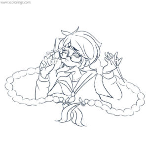 Danganronpa Coloring Pages Kaede Akamatsu - XColorings.com