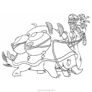 Mia And Me Coloring Pages Gargona - XColorings.com