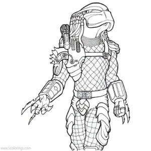 Predator Outline Coloring Pages - XColorings.com
