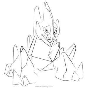 Pokemon Tyrantrum Coloring Pages - XColorings.com