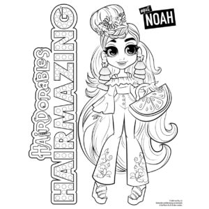 Girl from Hairdorables Coloring Pages - XColorings.com