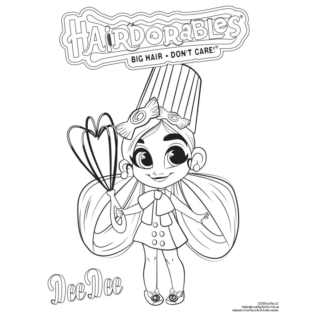 Girl from Hairdorables Coloring Pages - XColorings.com