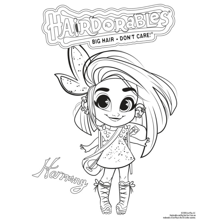 Noah from Hairdorables Coloring Pages - XColorings.com