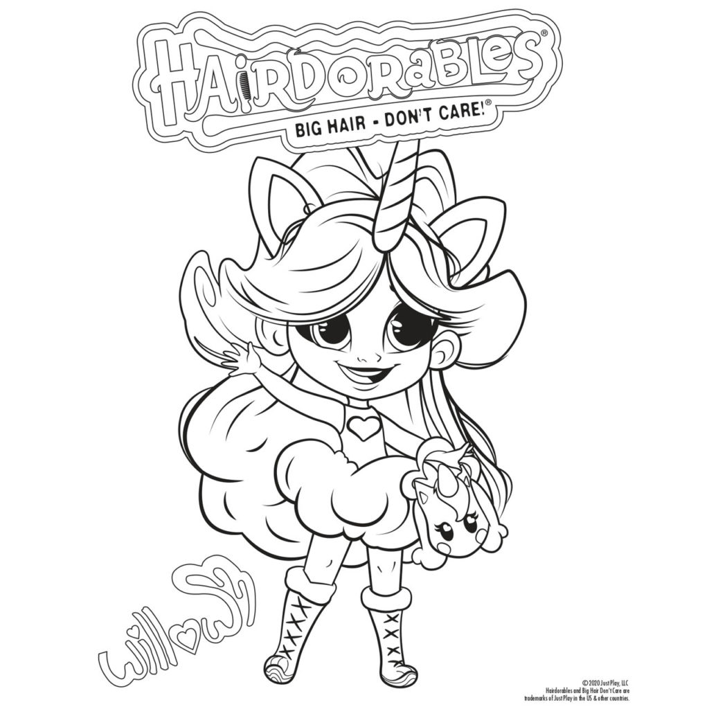 Hairdorables Coloring Pages Boy and Girl - XColorings.com