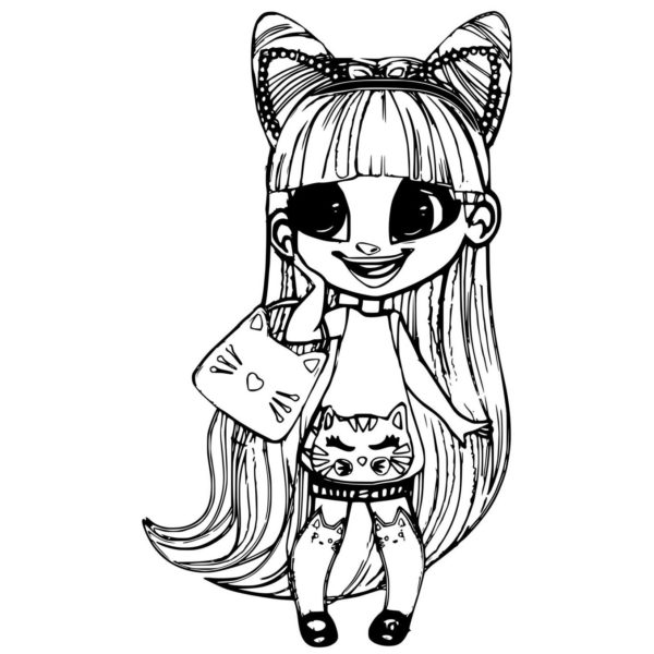 Hairdorables Coloring Pages Willow - XColorings.com