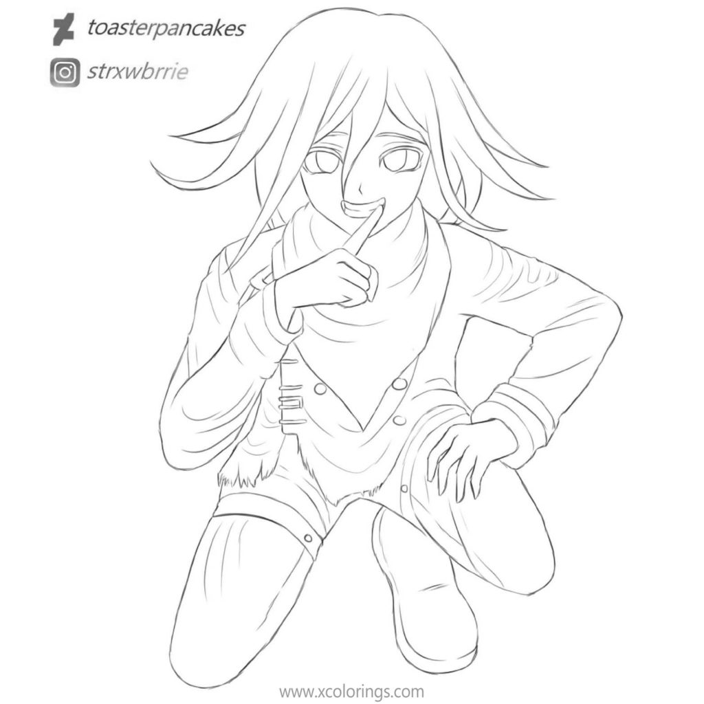 Danganronpa Nagito Coloring Pages - XColorings.com