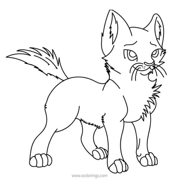 Warrior Cat Coloring Pages with Claws - XColorings.com