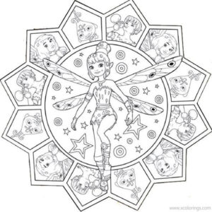 Mia And Me Coloring Pages Gargona - XColorings.com