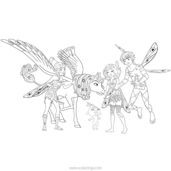 Mia And Me Coloring Pages Gargona - XColorings.com