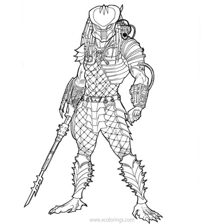 Predator Coloring Pages Free and Printable - XColorings.com