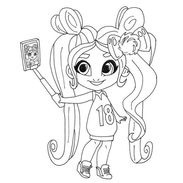 Kali from Hairdorables Coloring Pages - XColorings.com