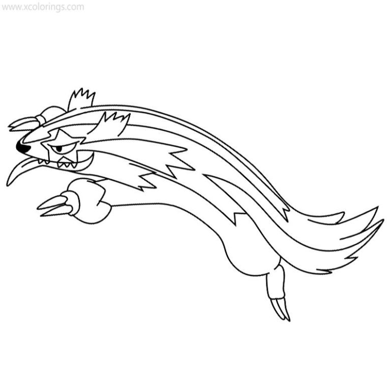 Meowstic Pokemon Coloring Pages - XColorings.com