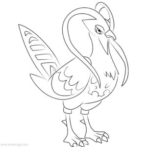 Furfrou - Kabuki Style Pokemon Coloring Pages - XColorings.com