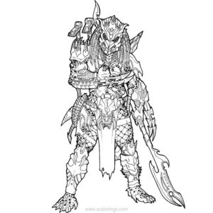 Predator Outline Coloring Pages - XColorings.com