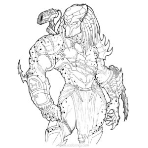 Predator Outline Coloring Pages - XColorings.com