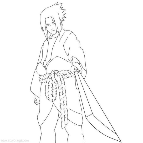 Young Boy Sasuke Coloring Pages - XColorings.com