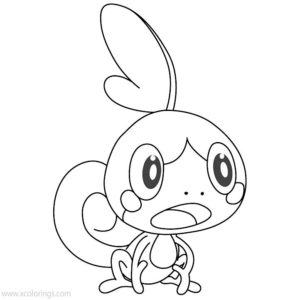 Pokemon Raboot Coloring Pages - XColorings.com