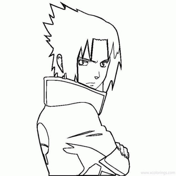 Face Of Naruto And Sasuke - XColorings.com