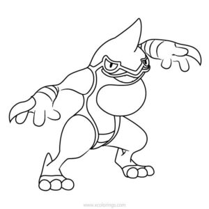 Pokemon Tyrantrum Coloring Pages - XColorings.com